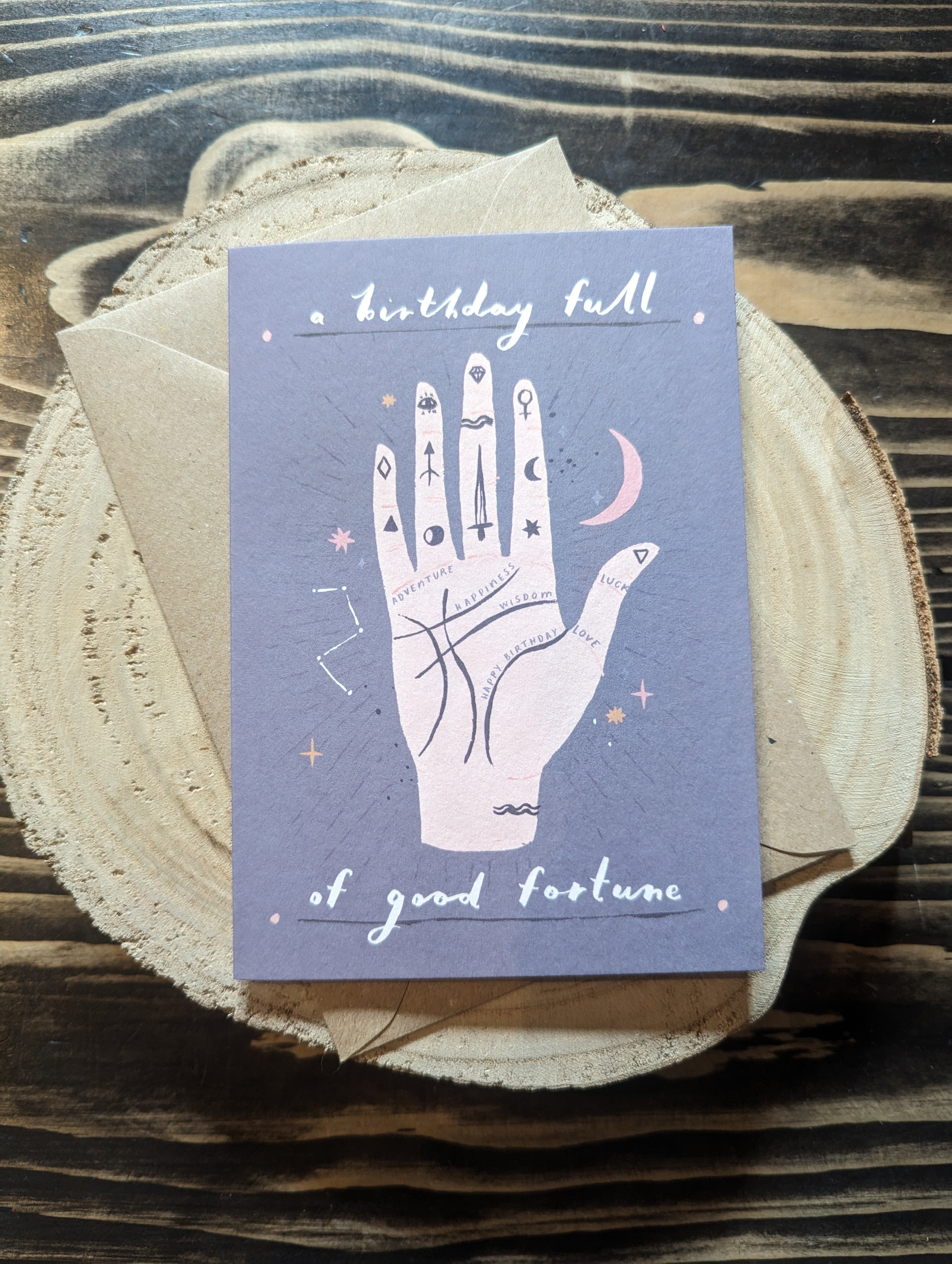 ‘A birthday full of good fortune’ Greeting Card – Wheel of Fate